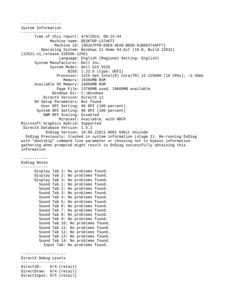 DxDiag | PDF | Device Driver | Graphics Processing Unit
