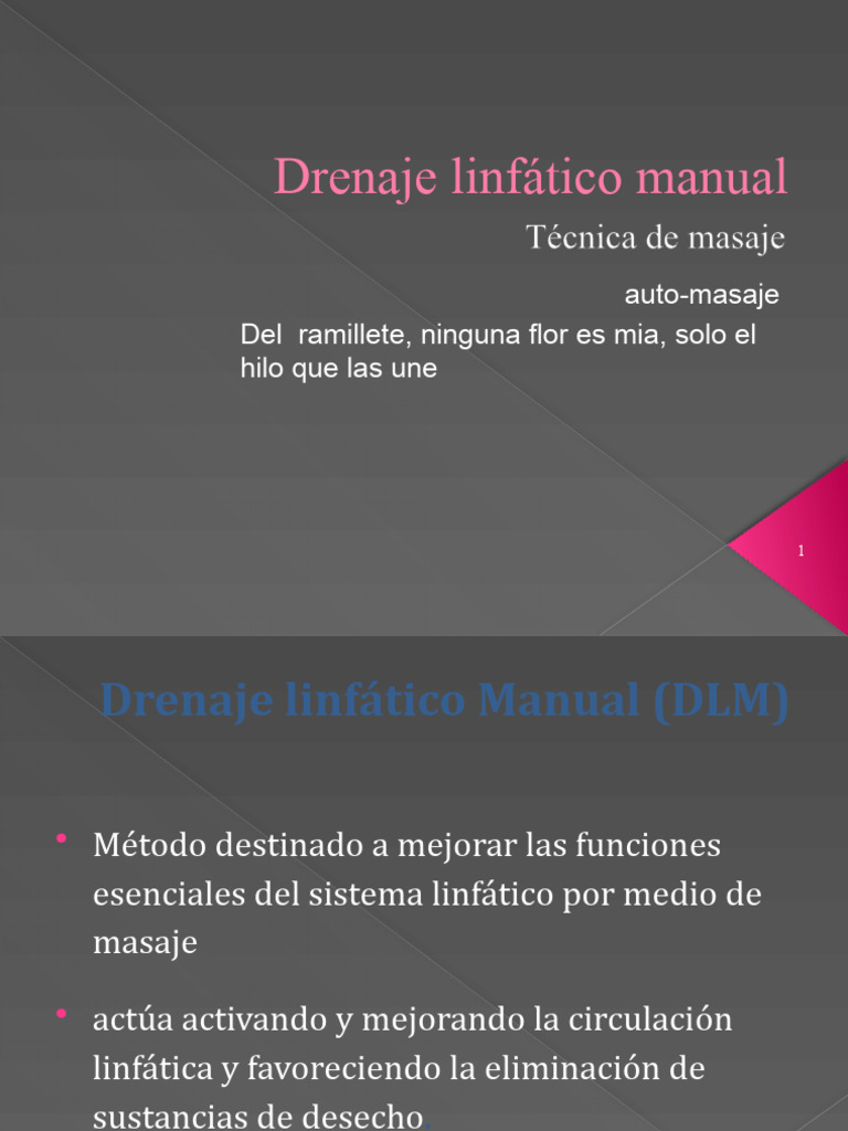 Drenaje Linfático Manual: Guía Básica | PDF | Sistema linfático | Linfa