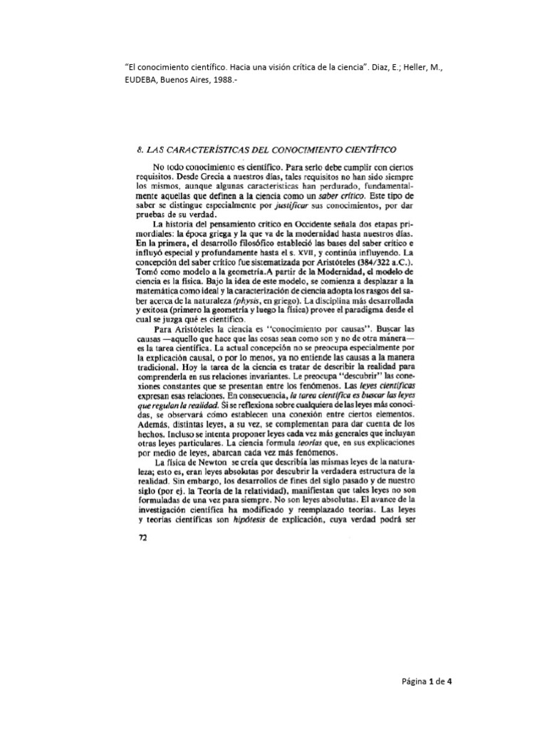 Características Del Conoc Científico | PDF