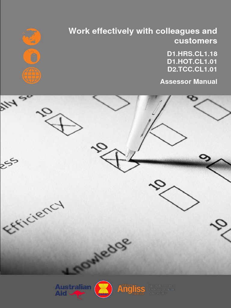 ASSESSOR Work Effectively With Colleagues and | PDF | Communication