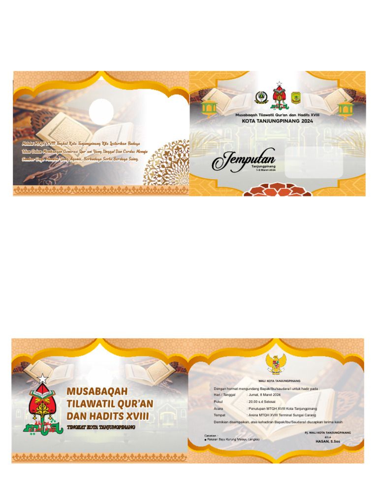 Undangan MTQ | PDF
