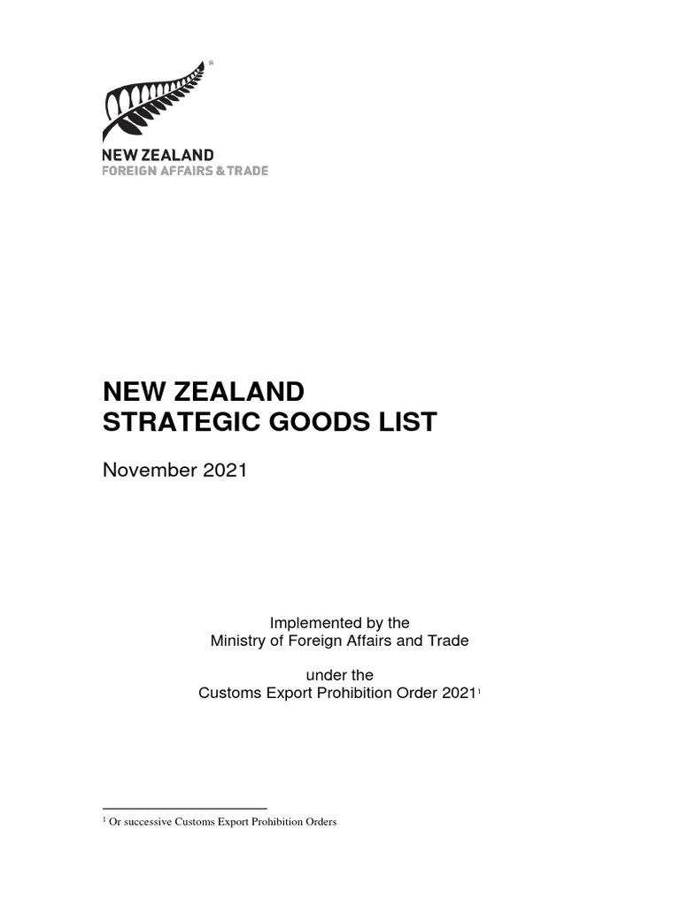NZ-Strategic-Goods-List-November-2021 | PDF | Electronic Circuits ...