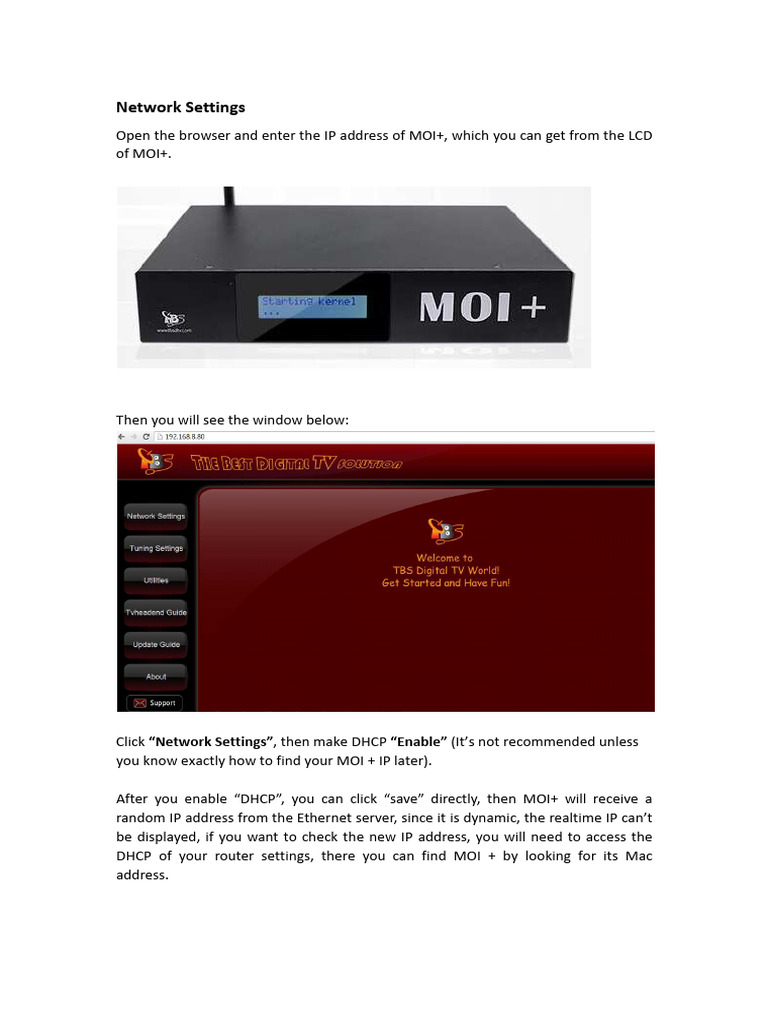 MOI+Quick - Start Guide V1.0 | PDF