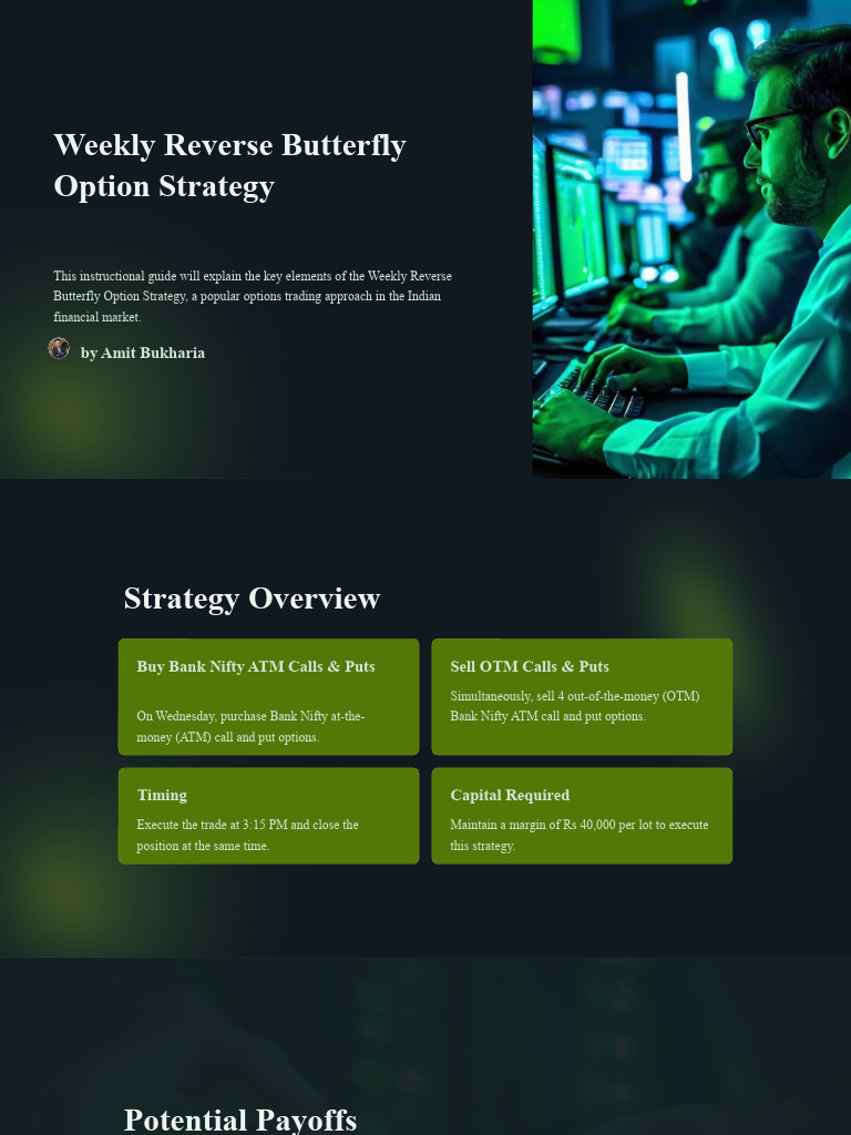 Weekly Reverse Butterfly Option Strategy | PDF | Option (Finance) | Put ...