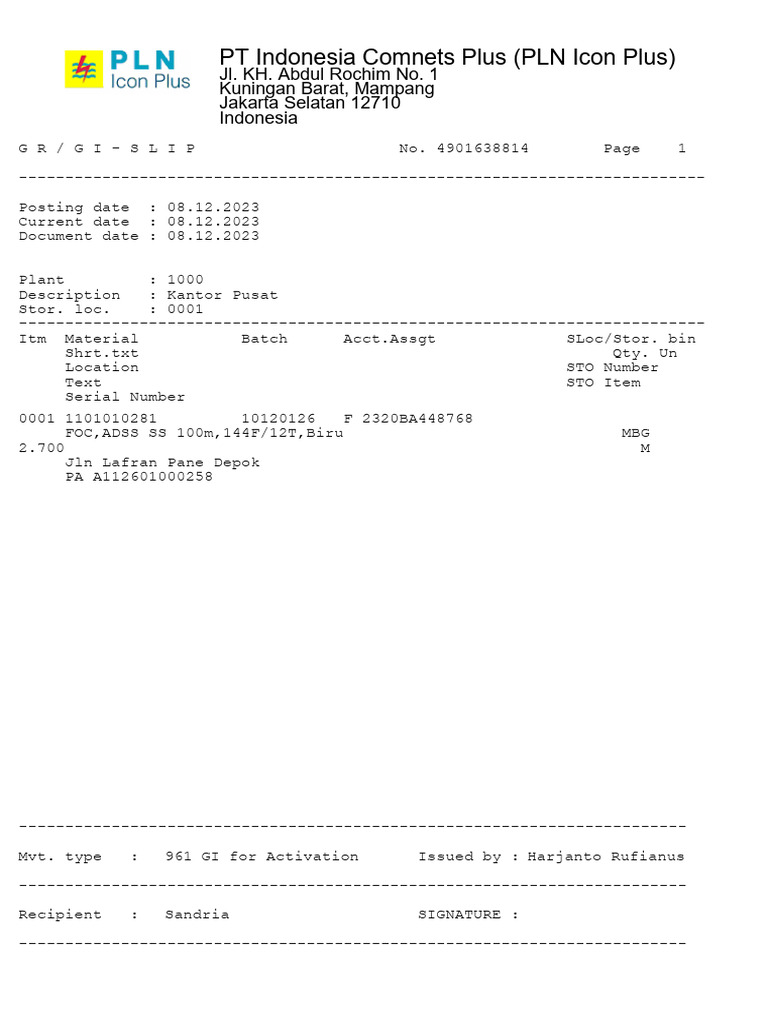 Inventory Activation Notice | PDF | Business | Technology & Engineering