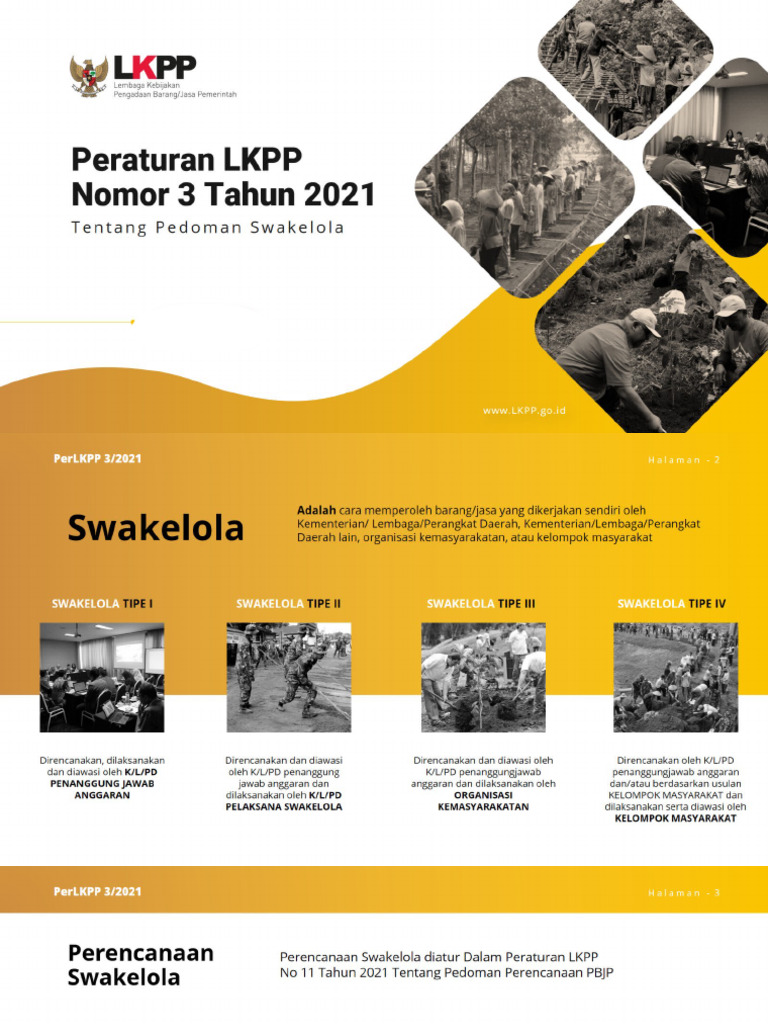 Paparan Swakelola PerLKPP 3 - Full - Cov | PDF