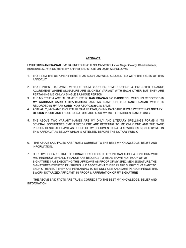 Notary | PDF | Affidavit | Notary Public