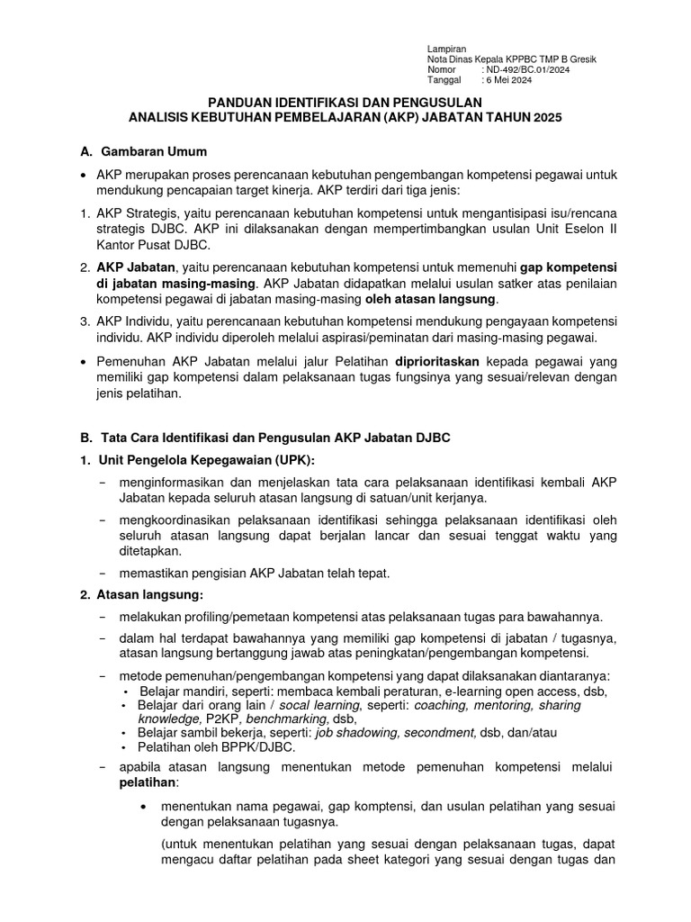 Panduan AKP Jabatan DJBC 2025 | PDF | Pengelolaan Keuangan & Uang