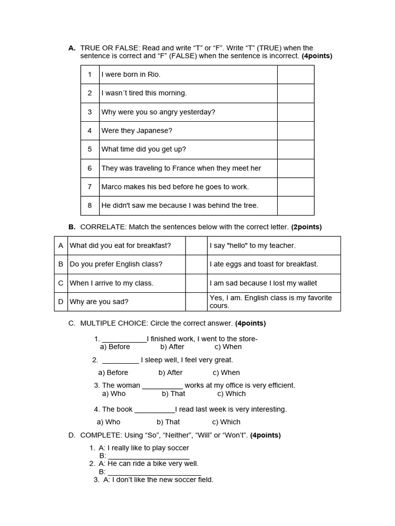 English Grammar Practice Exercises | PDF | Language Arts & Discipline