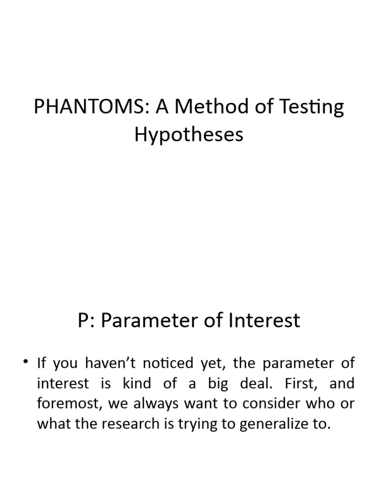 Phantoms | Download Free PDF | P Value | Student's T Test