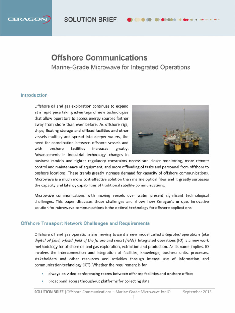 Marine-Grade Microwave for Integrated Operations | PDF