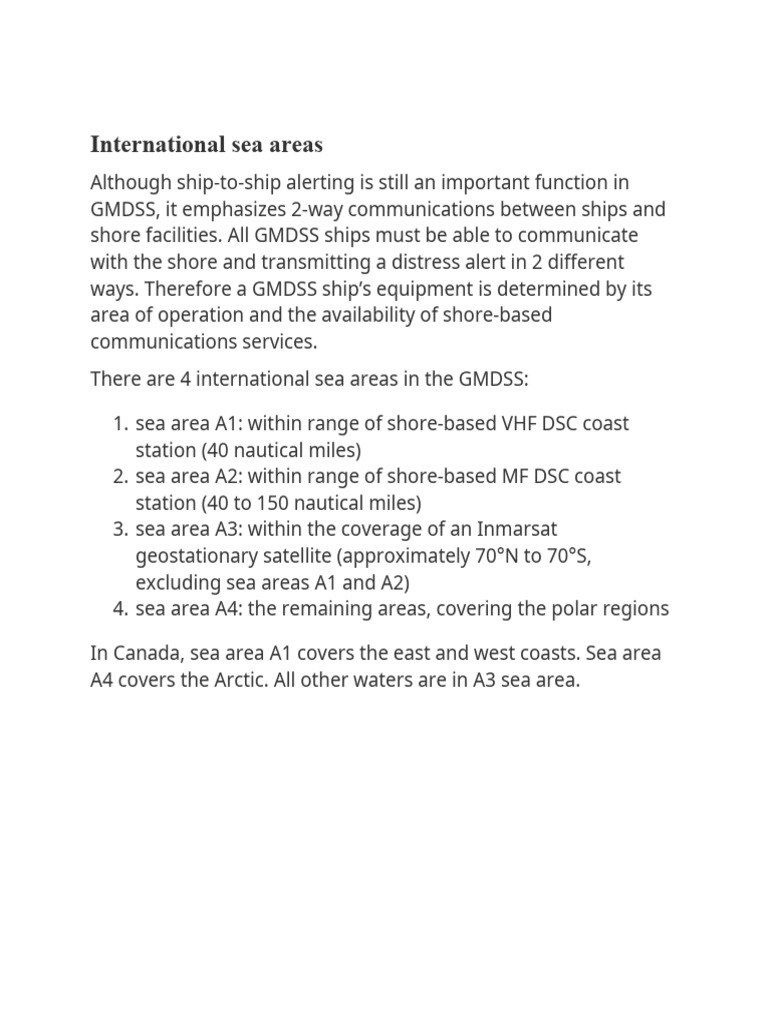 International Sea Areas | PDF