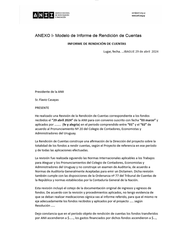 Informe-Rendicion-De-Cuentas LEIDY | PDF | Gobierno
