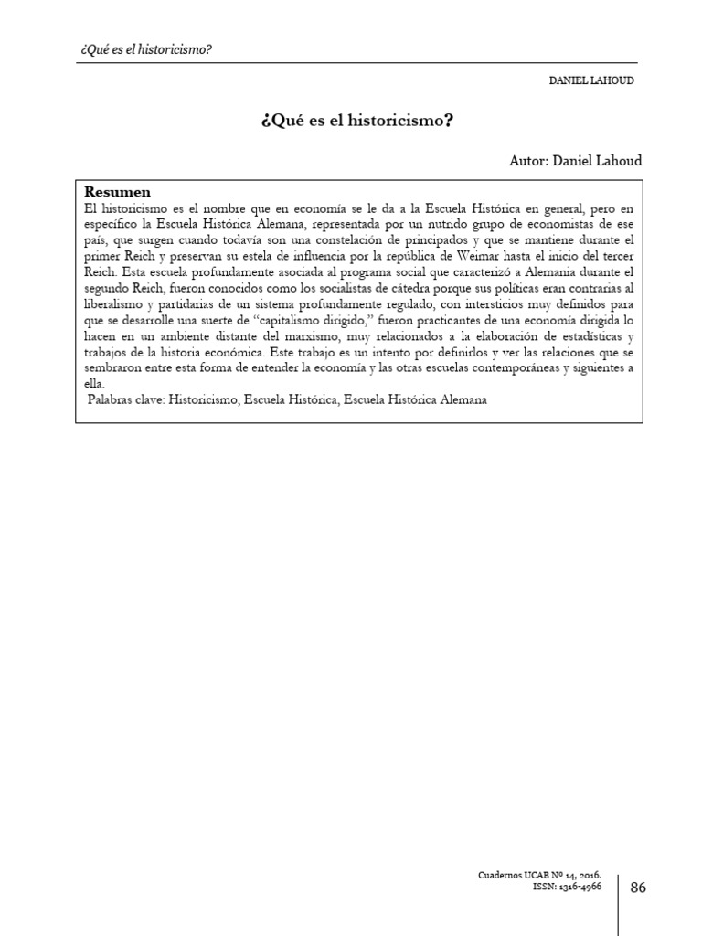 Qué Es El Historicismo | PDF | marxismo | Karl Marx