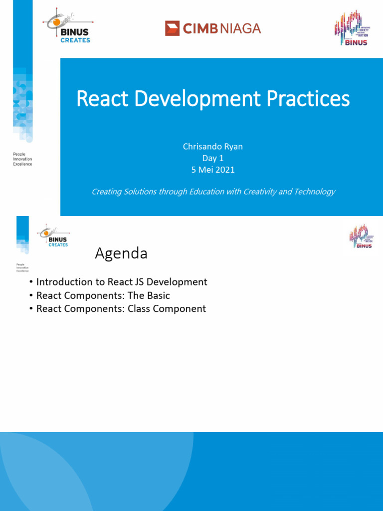 CIMB - React Basic - Day 1 Materi | PDF | Komputer
