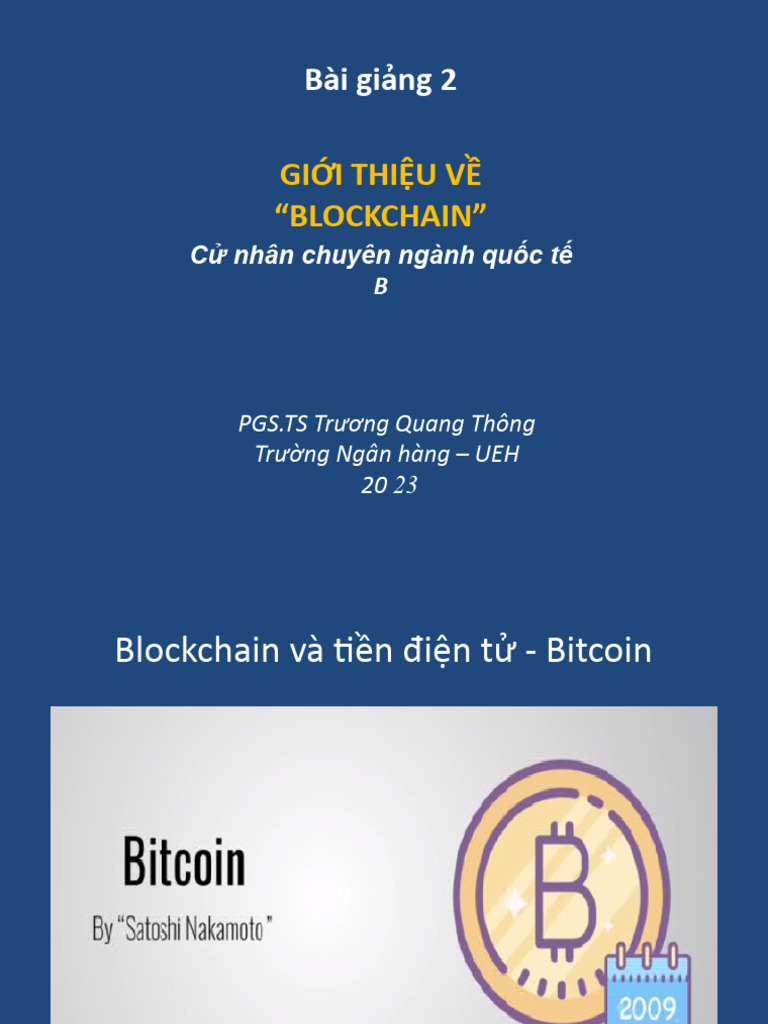 Lecture 2 BLOCKCHAIN | PDF