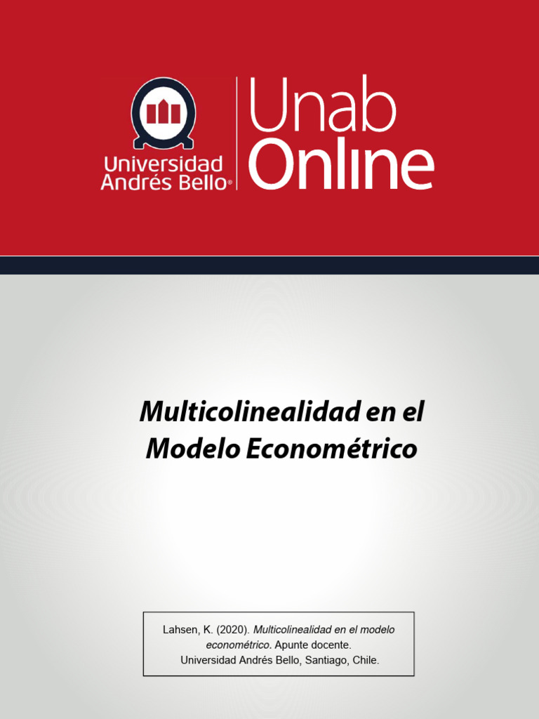 S9 Icad601 s9 Multicolinealidad | PDF | Multicolinealidad | Econometría