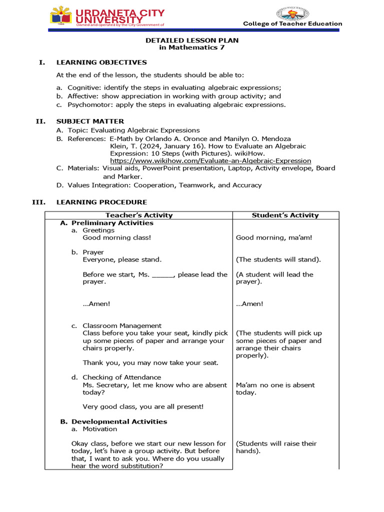 E069 Psmim. Detailed LP Final | PDF | Equations | Numbers