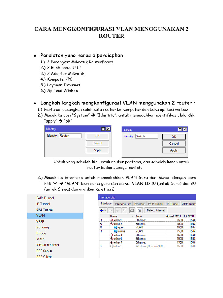 Cara Mengkonfigurasi VLAN | PDF