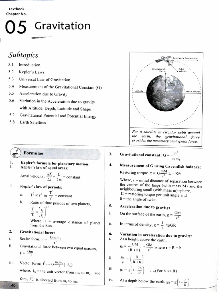 Gravitation | PDF | Orbit | Acceleration