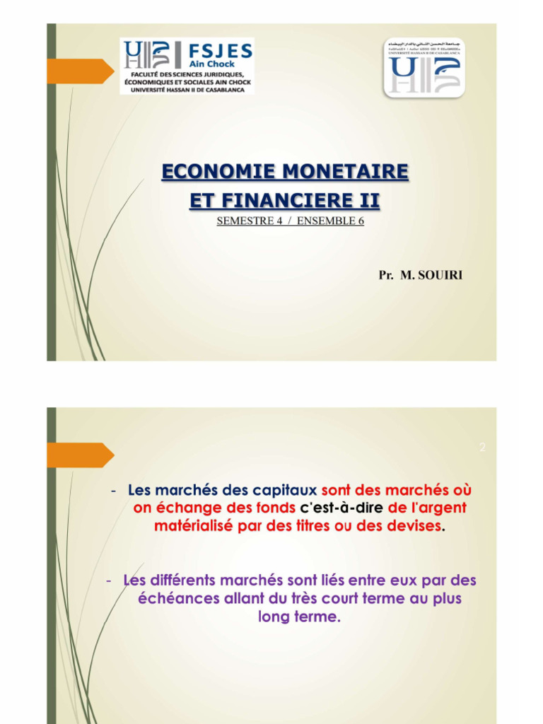 Marché Monétaire | PDF