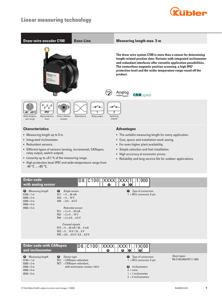 C100_en | PDF | Relay | Sensor