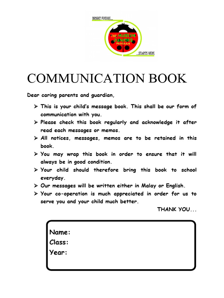Communication Book | PDF | Language Arts & Discipline | Wellness