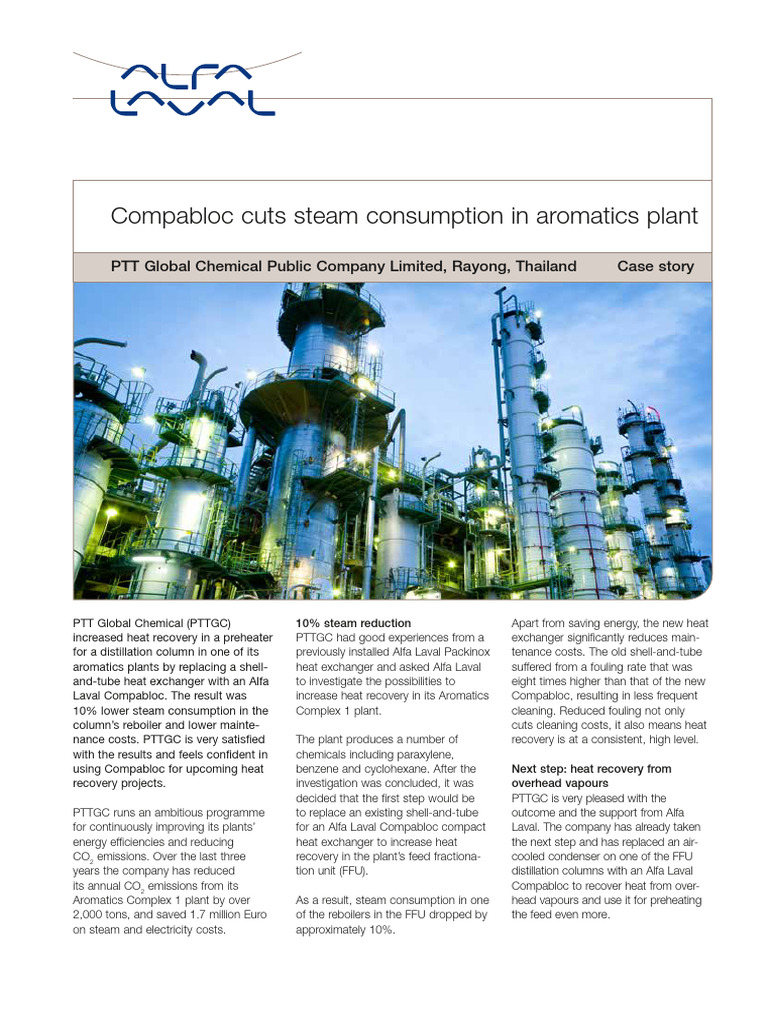 Compabloc Cuts Steam Consumption in Aromatics Plant - Case Story - en ...