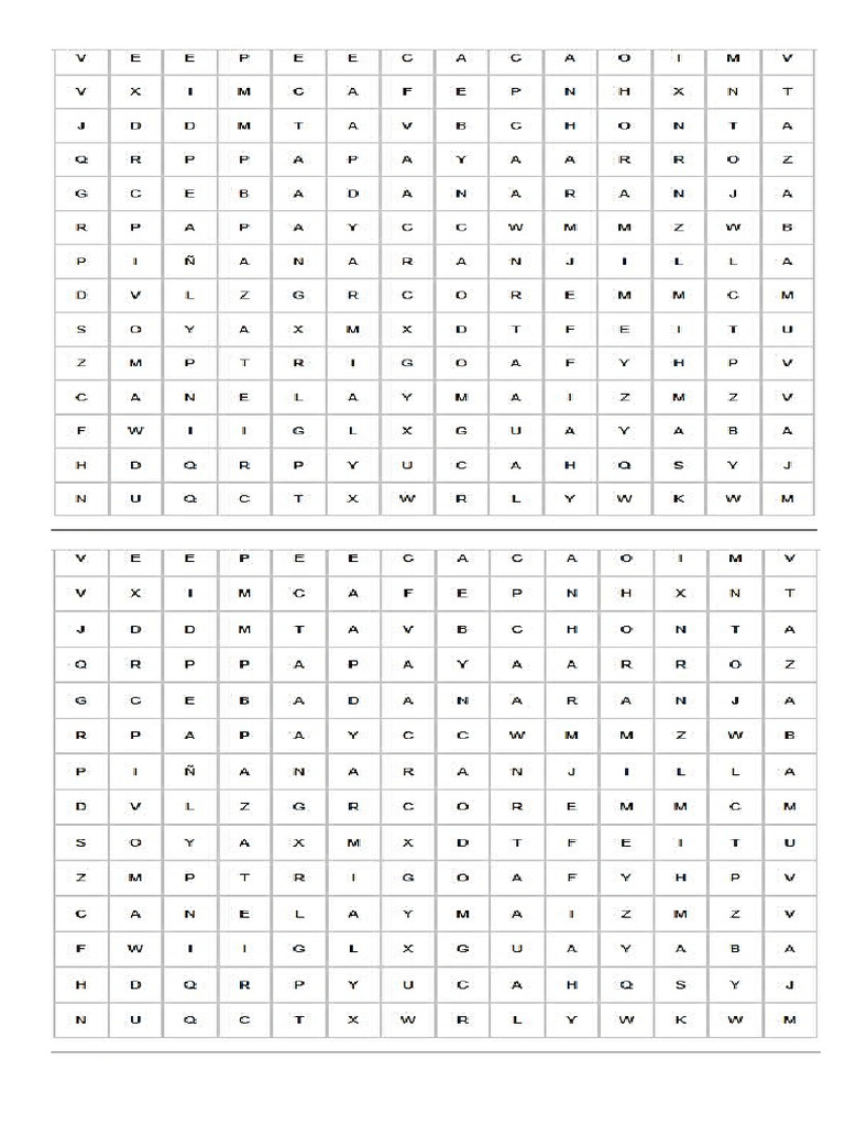 Sopa de Letras de CCNN | PDF