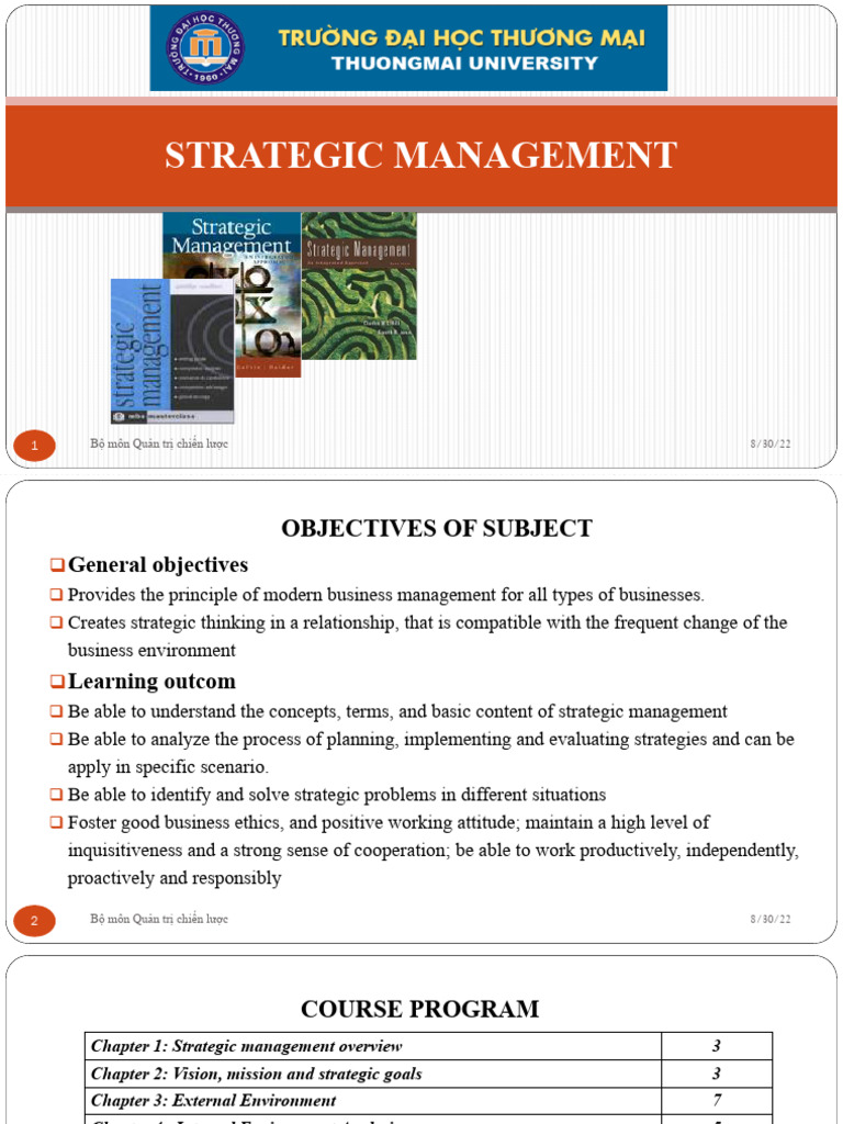 Strategic Managment | Download Free PDF | Strategic Management | Goal