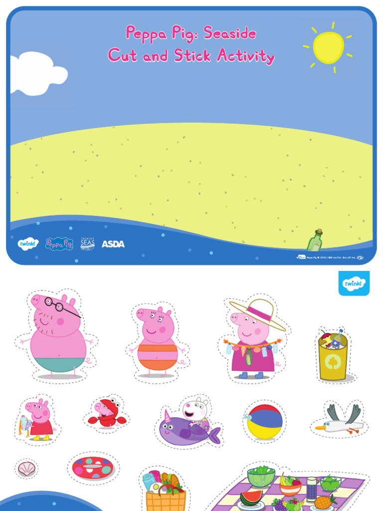 T TP 1650997247 Peppa Pig Seaside Cutting Activity - Ver - 1 | PDF