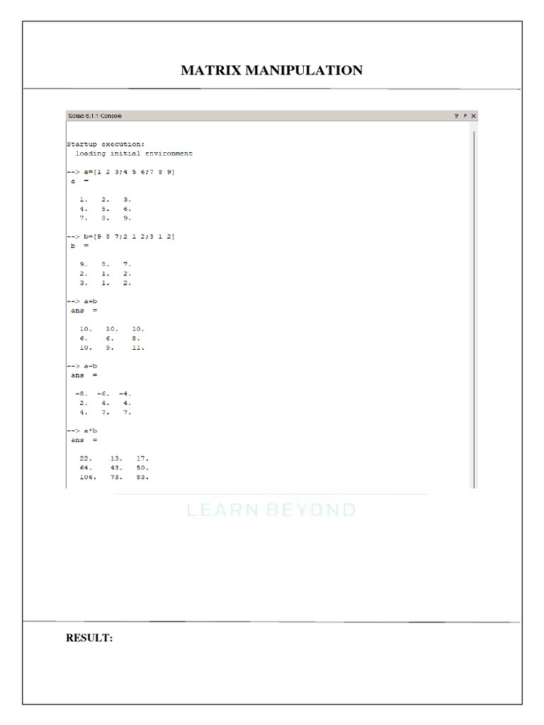 Scilab Final | PDF | Science & Mathematics