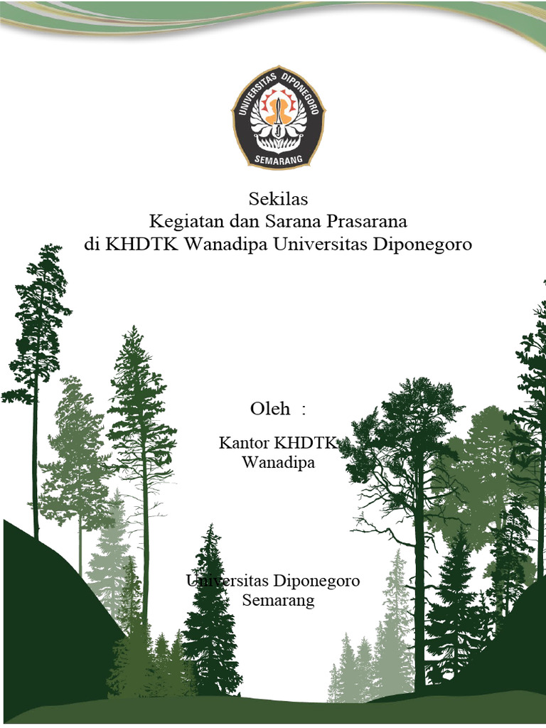 Sarana Prasarana KHDTK Wanadipa Undip | PDF | Sains & Matematika
