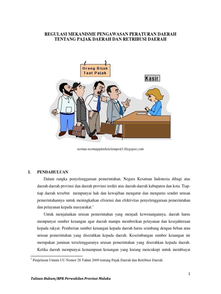 Regulasi Mekanisme Pengawasan Perda Tentang PDRD | PDF