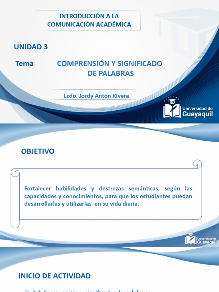 Comprensión y Significado de Palabras | PDF | Palabra | Semántica