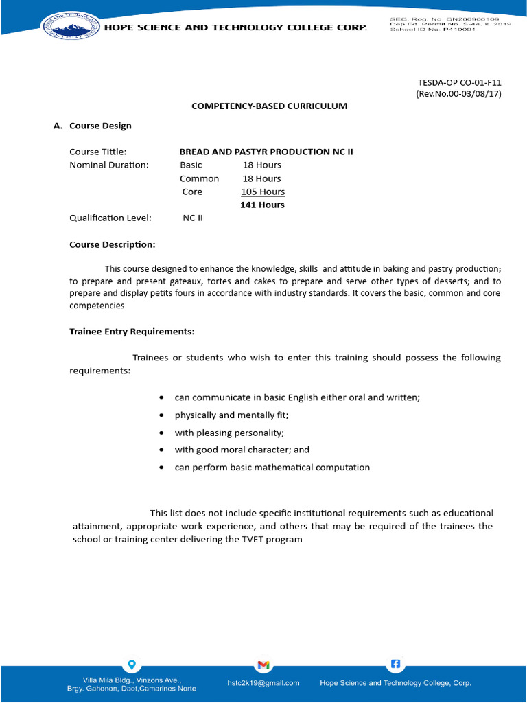 CBC - BPP For HSTC | PDF | Cakes | Methodology