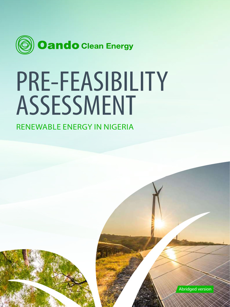Oando's Renewable Energy Assessment | PDF | Renewable Energy | Solar Power