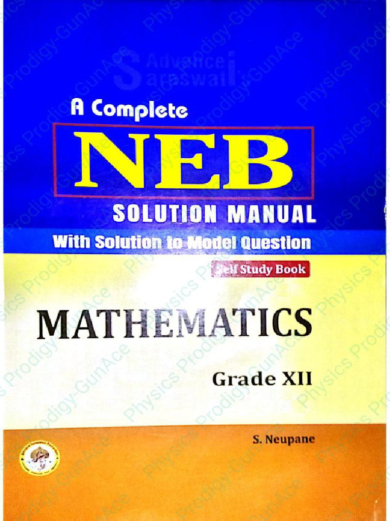Maths Old Is Gold Solution GradeXII | PDF