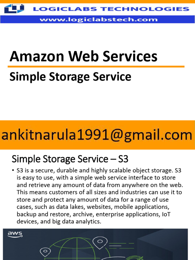 AWS Architect Associate - Simple Storage Service - S3 | Download Free PDF | Computer Data ...