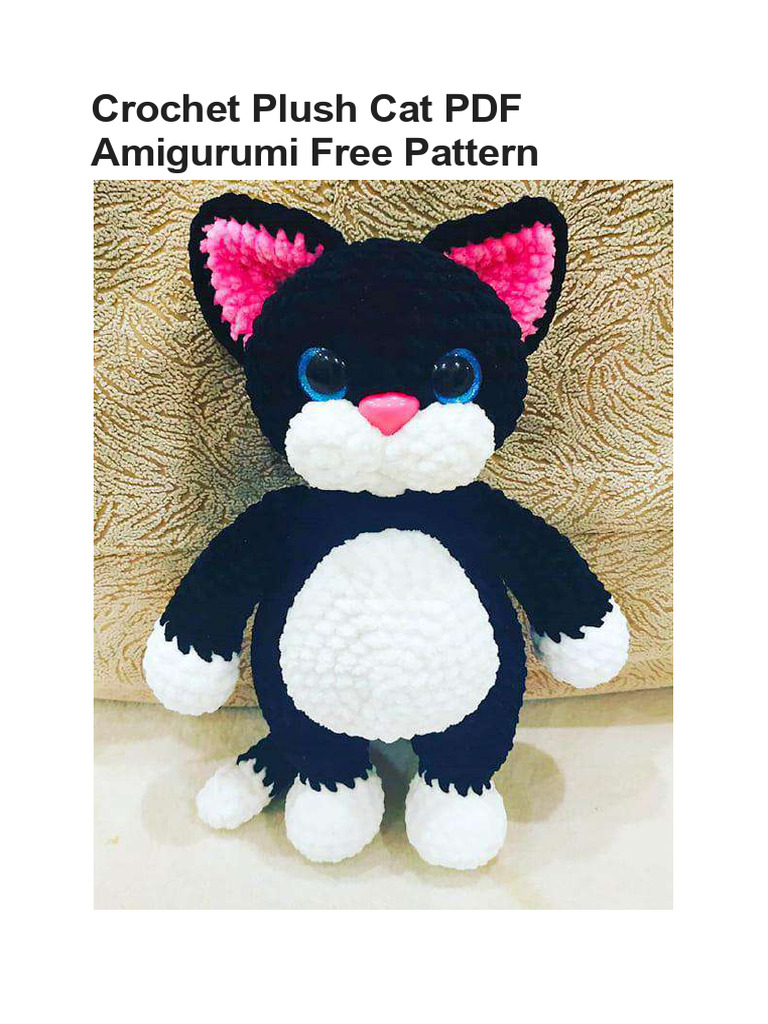 Crochet Plush Cat Pdf Amigurumi Free Pattern Download Free Pdf