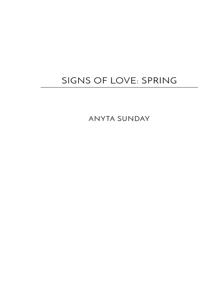 Signs of Love Spring Print | PDF