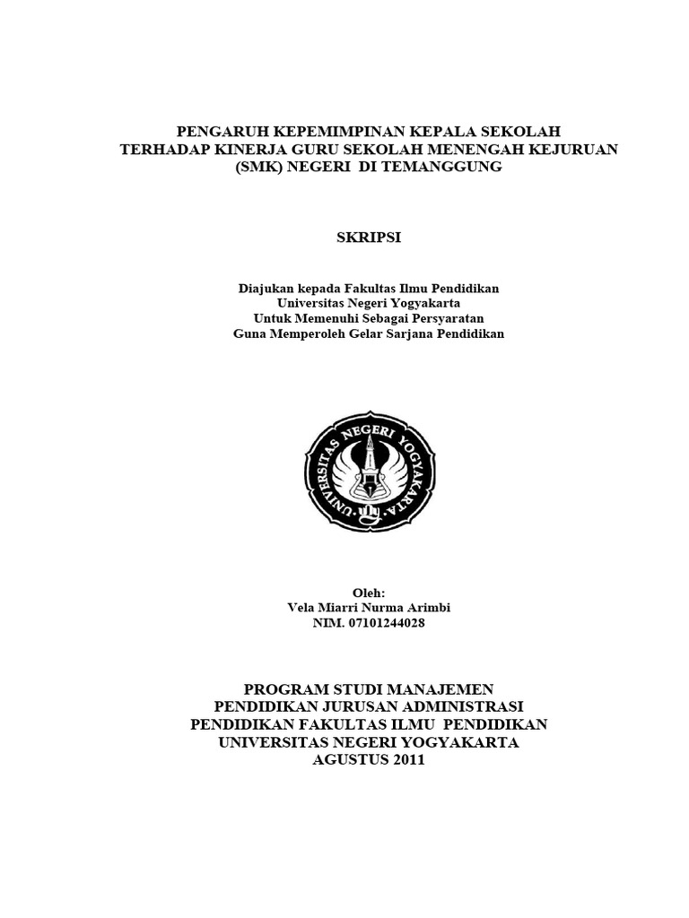 Contoh Pra Proposal Skripsi 2021 - 2 | PDF