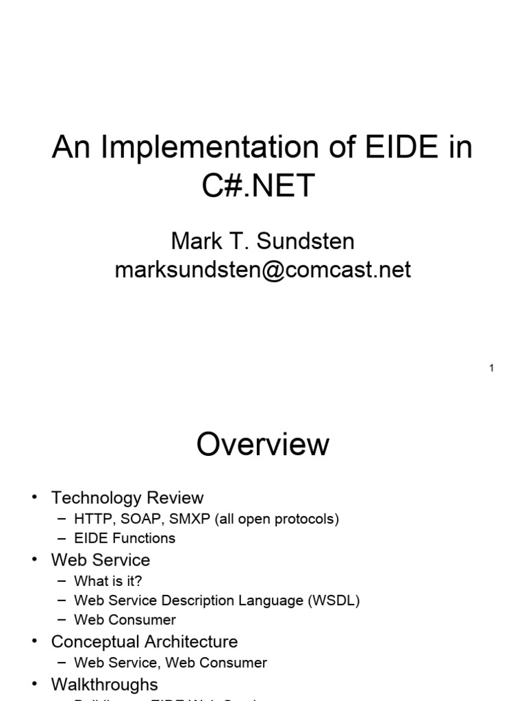 3an Implementation of EIDE in C | PDF | Soap | World Wide Web