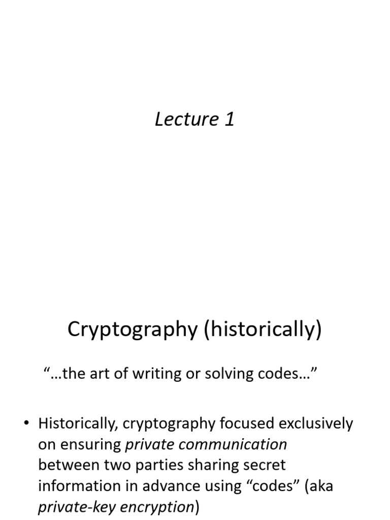 1 Crypto | PDF | Cryptography | Encryption