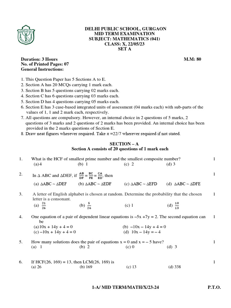 QP 2357 | PDF | Triangle | Numbers