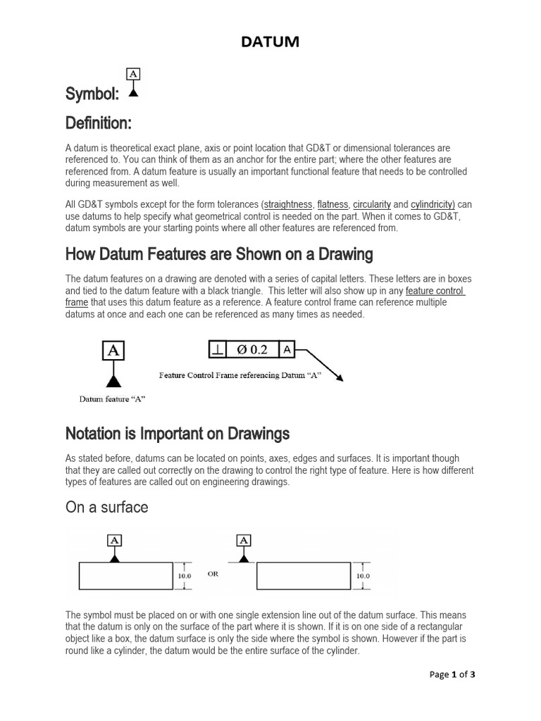 1 GD - T Datum Symbol | Download Free PDF | Mathematics | Geometry