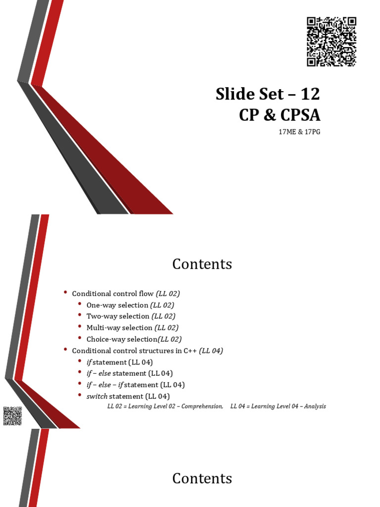 Slide Set - 12 | PDF | Computer Programming | Computing