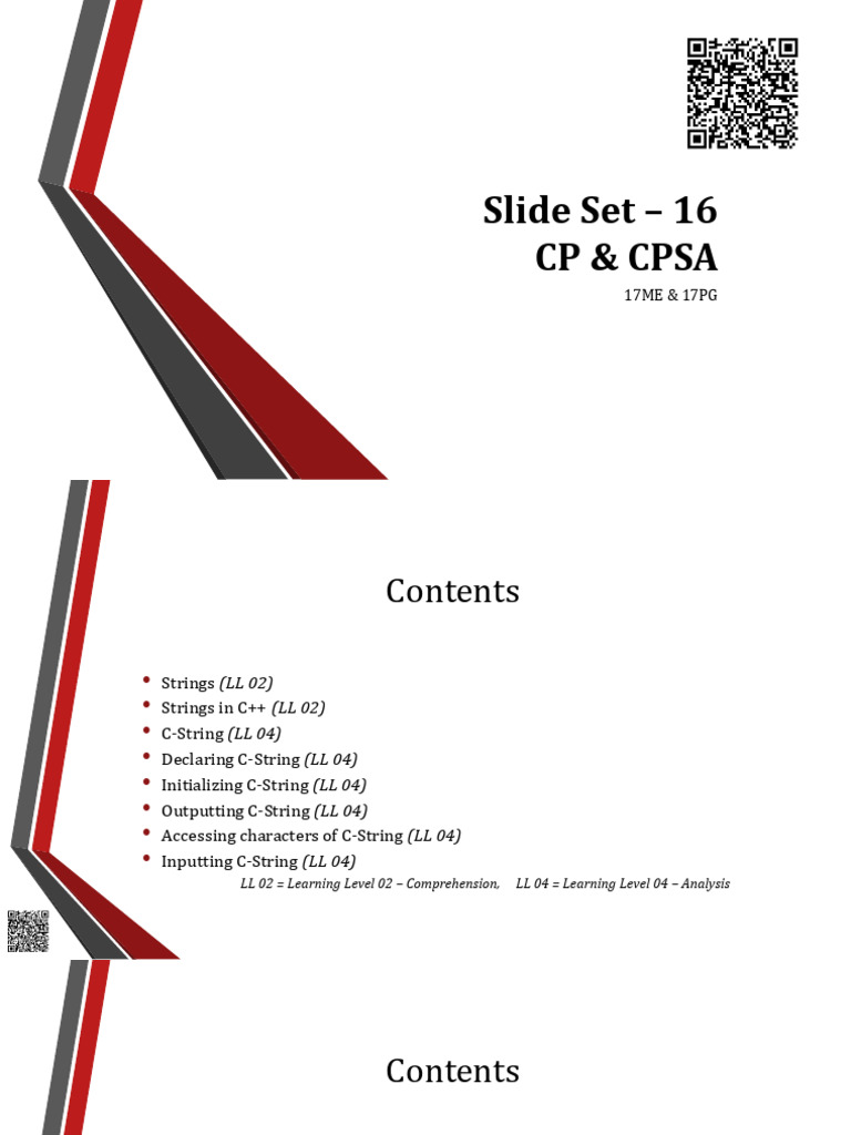 Slide Set - 16 | PDF | String (Computer Science) | Letter Case