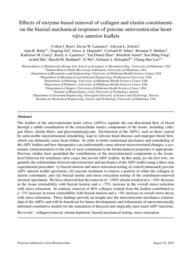 Revised Manuscript (R3) | PDF | Heart Valve | Viscoelasticity
