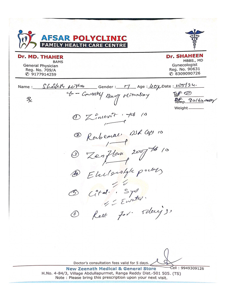 Doctor prescription | PDF